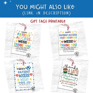 Patient Access Week Sign Printable, Happy Patient Access Week Poster ...