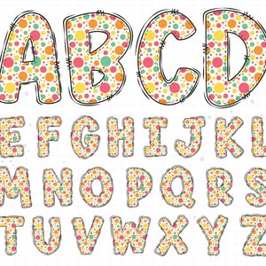 Citrus Alphabet PNG, Fun Color, Bright Color Alphabet Letters PNG ...