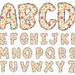 Citrus Alphabet PNG Fun Color Bright Color Alphabet Letters - Etsy