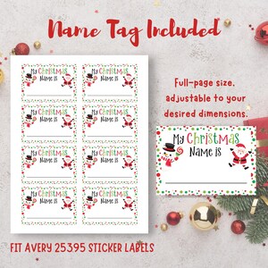 What's Your Christmas Name Game Christmas Party Game Printable ...
