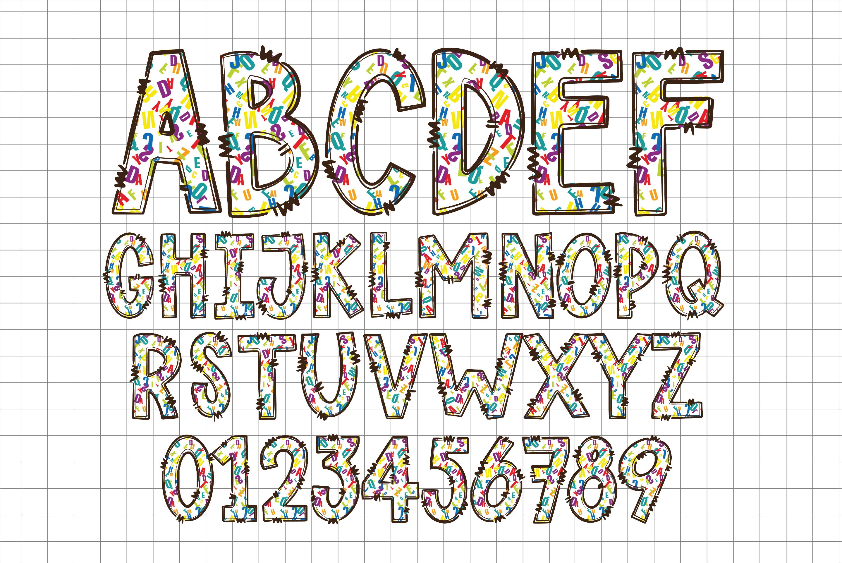 School Alphabet PNG School Alphabet Sublimation Teacher Hand - Etsy