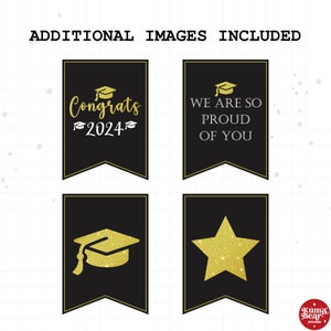 Congratulations Banner Printable, Congrats Decorations, Class of 2024 ...