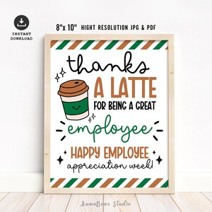 Printable Appreciation Signs, Employee Appreciation Week Sign Printable ...