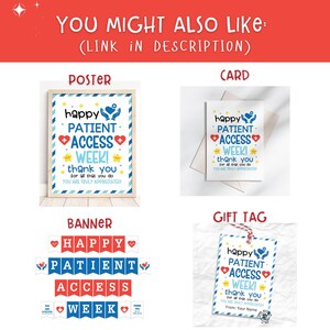 Patient Access Week Sign Printable, Happy Patient Access Week Poster ...