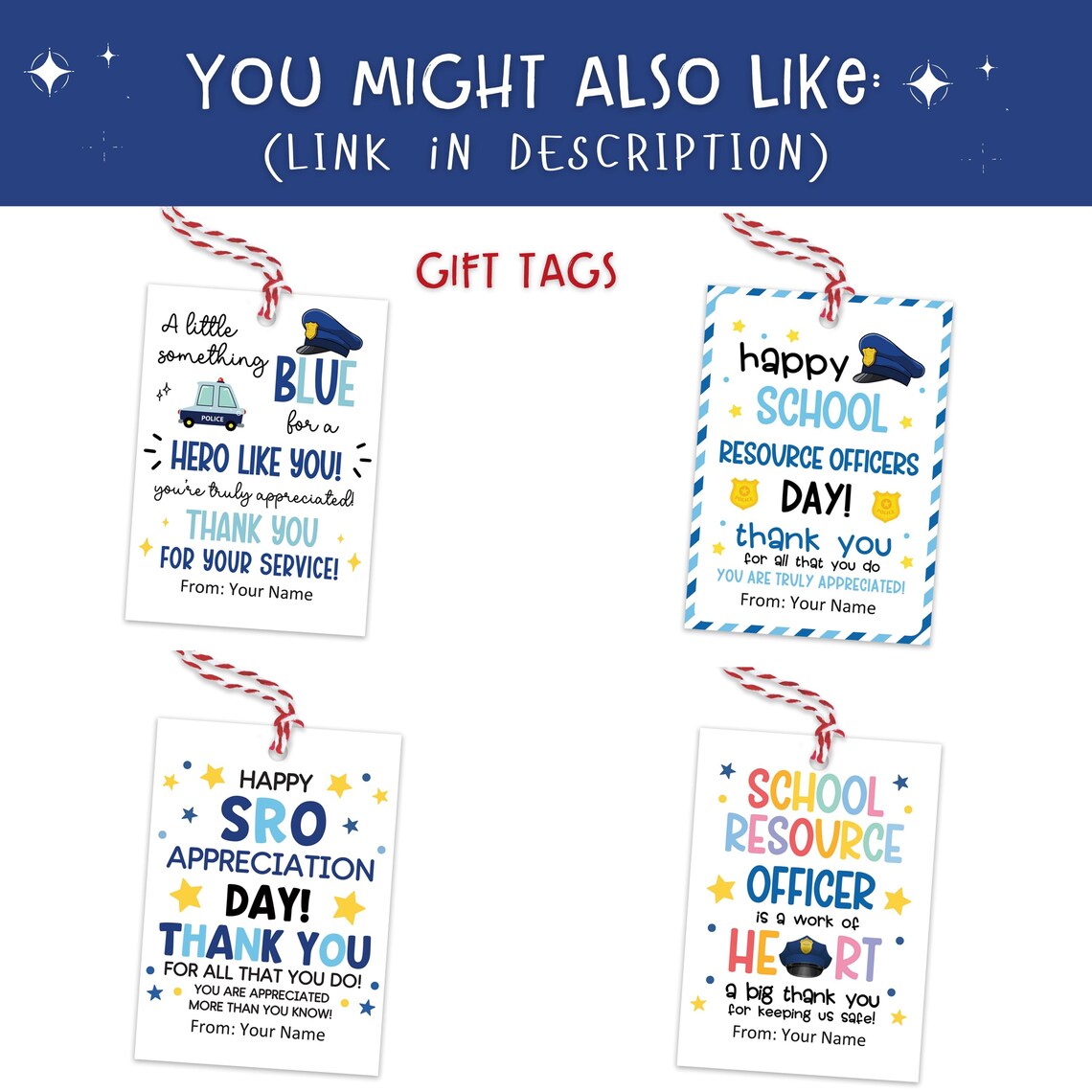 SRO Appreciation Day Printable Sign, School Resource Officers Thank You ...