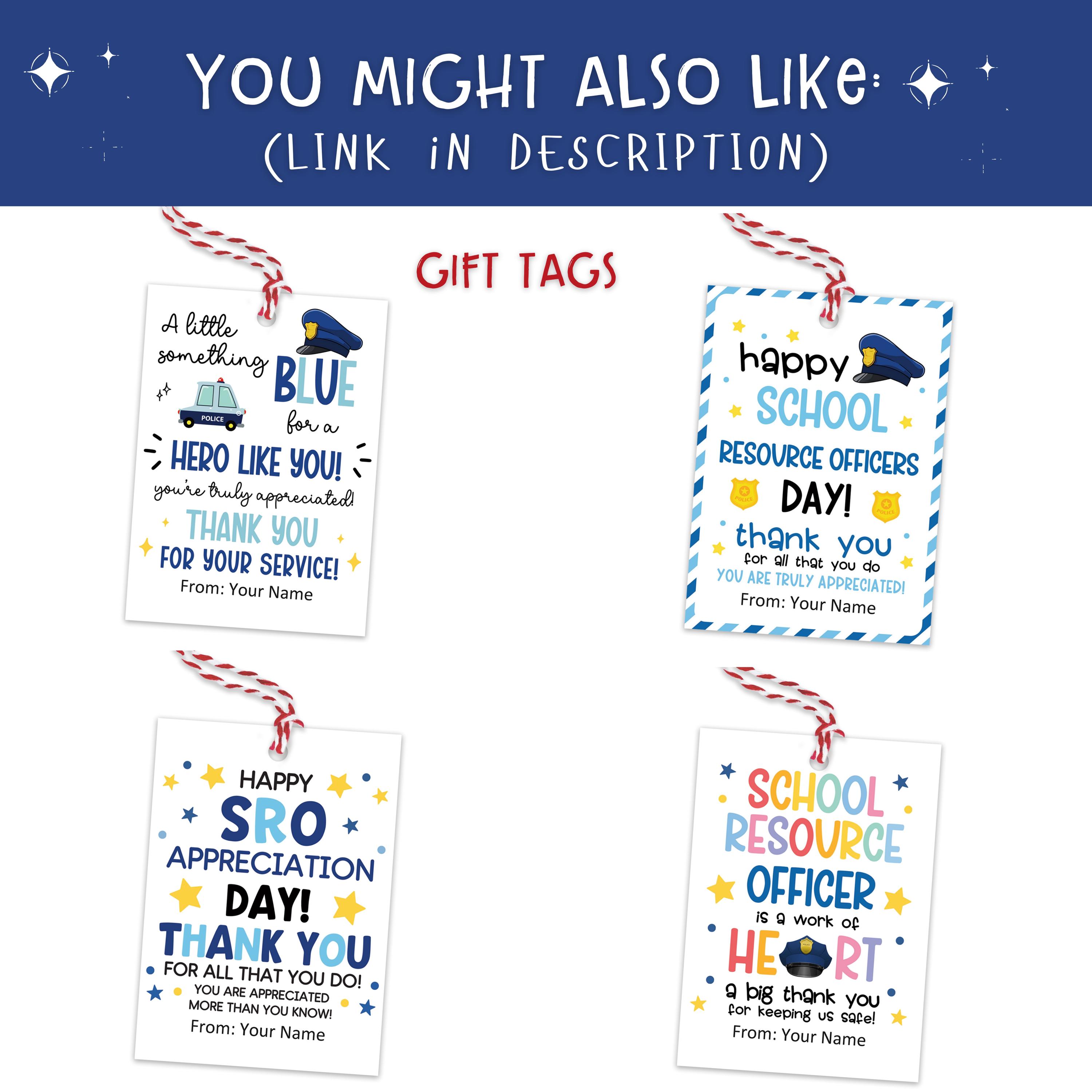SRO Appreciation Day Printable Sign, School Resource Officers Thank You ...