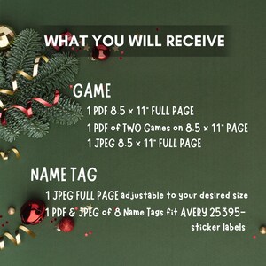 What's Your Christmas Name Game Christmas Party Game Printable ...