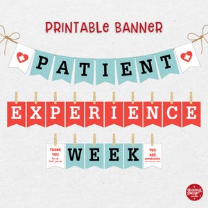 Patient Experience Week Banner Printable, Patient Experience ...