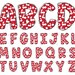 Summer Cherry Alphabet PNG, Cherries Alphabet Sublimation, Summer ...