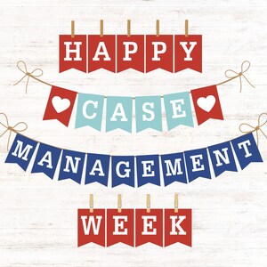 Case Management Week Banner Printable Case Manager Appreciation Week ...