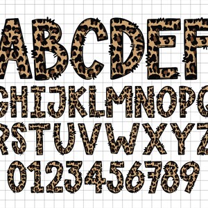 Safari Animals Skin Alphabet PNG, Alphabet Sublimation, Alphabet ...