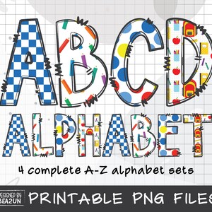 School PNG, Teacher Letters PNG, School Alphabet Sublimation, Teacher ...