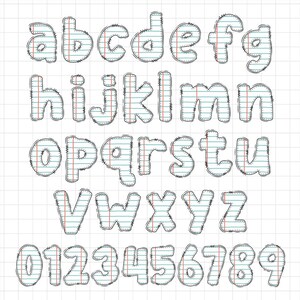 Back to School Doodle Letters PNG, School Alphabet Bundle, School PNG ...