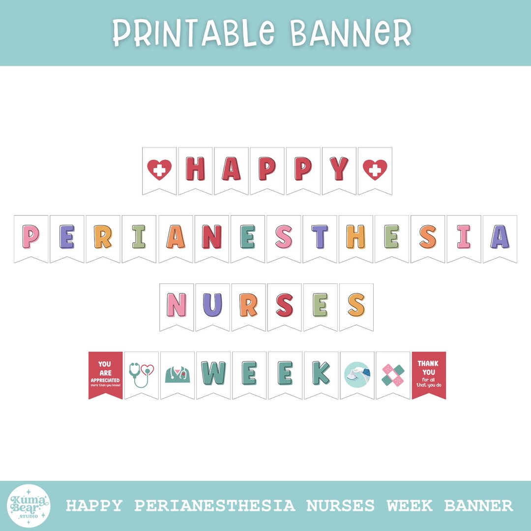 Perianesthesia Nurse Appreciation Decor, Perianesthesia Nurses Week ...
