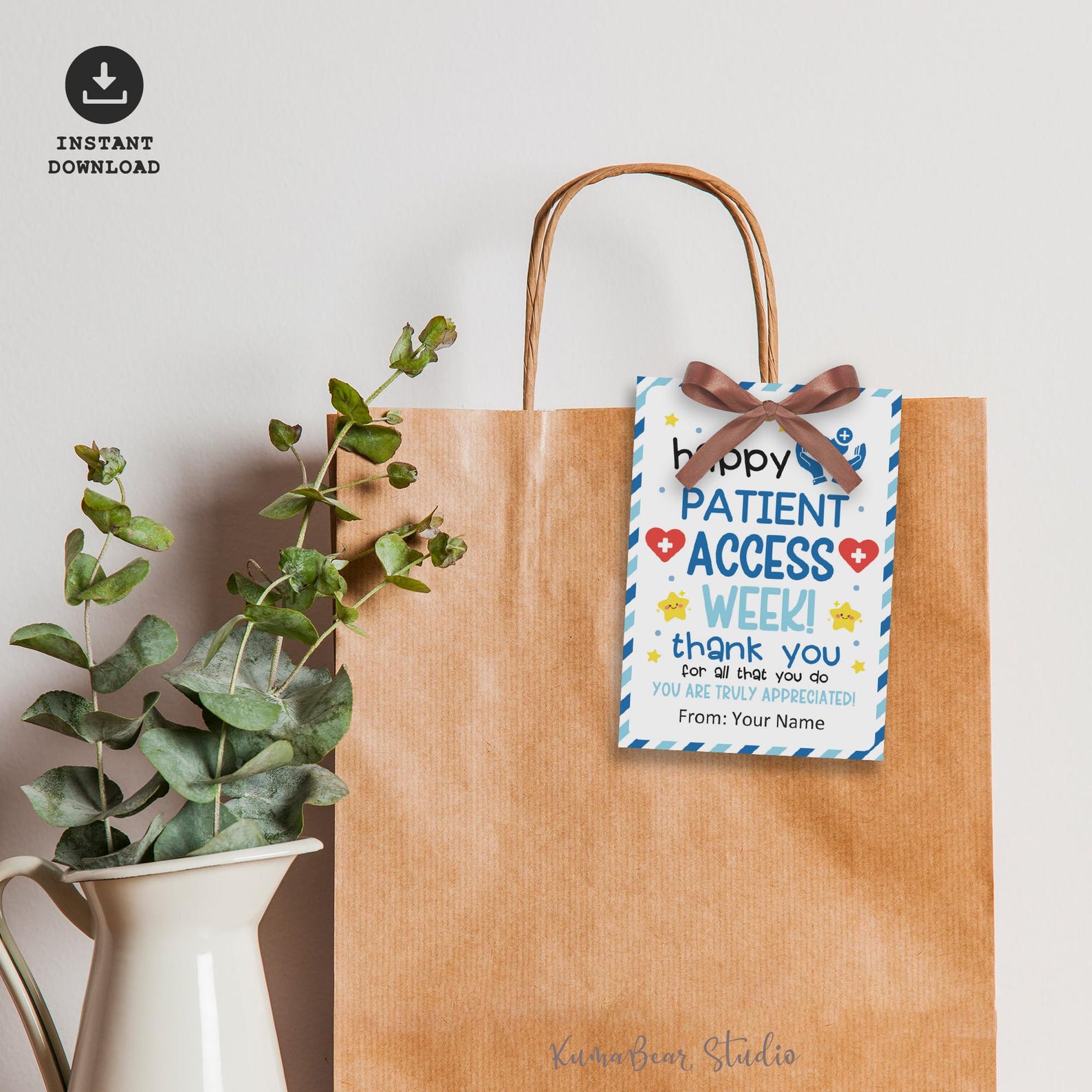 Patient Access Week Tags, Editable Hospital Staff Appreciation Thank ...