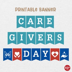 Caregivers Day Printable Banner, Caregiver Day Sign, Printable Banner ...
