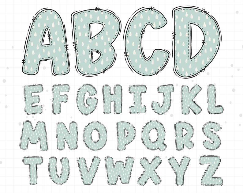 Bright Boho Alphabet PNG Alphabet Sublimation Alphabet - Etsy