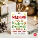 Washing You a Merry Christmas Tags Printable Soap Gift Label, Happy New ...