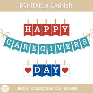Caregivers Day Printable Banner, Caregiver Day Sign, Printable Banner ...