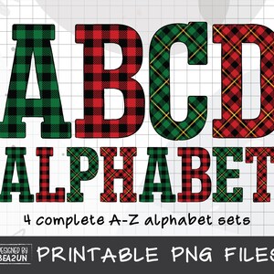 Buffalo Plaid Christmas Sublimation, Doodle Hand Drawn Letters ...