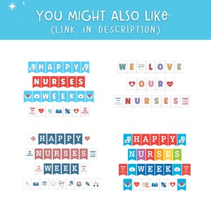 Nurses Week Banner Printable, Nurse Appreciation Week Printable, Nurse ...