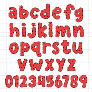 Summer Alphabet PNG, Summer Doodle Alphabet Bundle, Summer PNG Letters ...