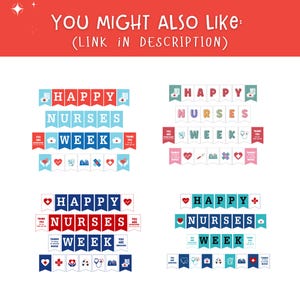 Nurse Appreciation Week Banner Printable, Nurses Week Banner, Nurses Week Decor, Nurse Week ...