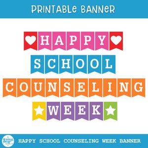 School Counseling Week Printable Banner, School Counselor Week ...