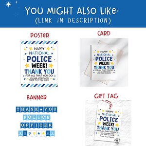 Appreciation Sign, Police Week Poster Printable, Police Appreciation ...