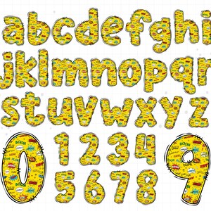 Superhero Doodle Alphabet, Superhero PNG Letters, Superhero Font PNG ...