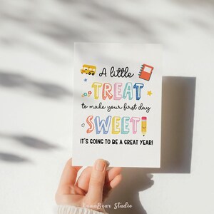 Back to School Greeting Card Printable, Happy First Day of School Card ...