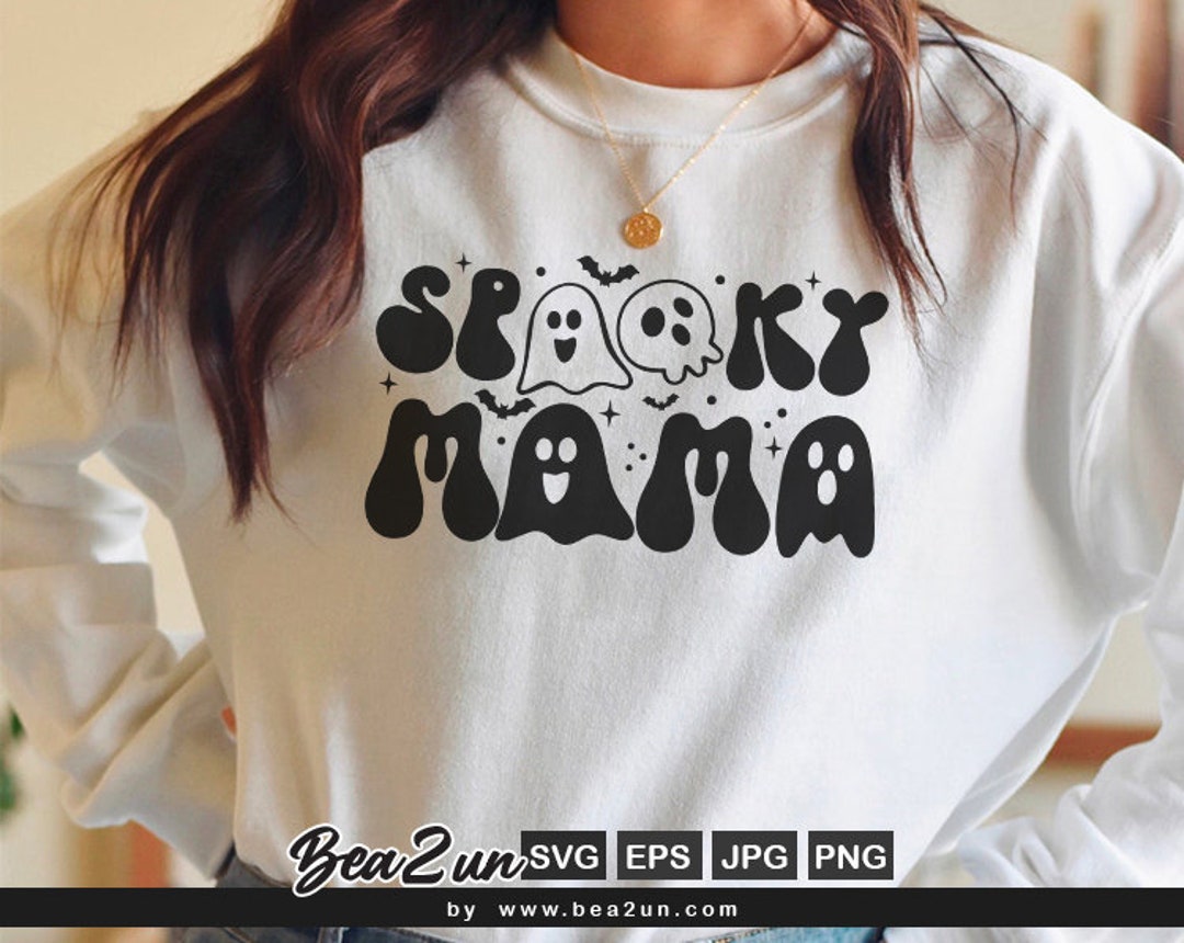 Spooky Mama Svg Retro Halloween SVG Retro Halloween Mama PNG - Etsy
