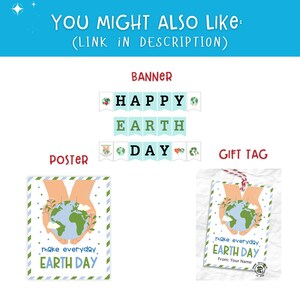 Earth Day Sign Printable, Earth Day Poster, Happy Earth Day Printable ...