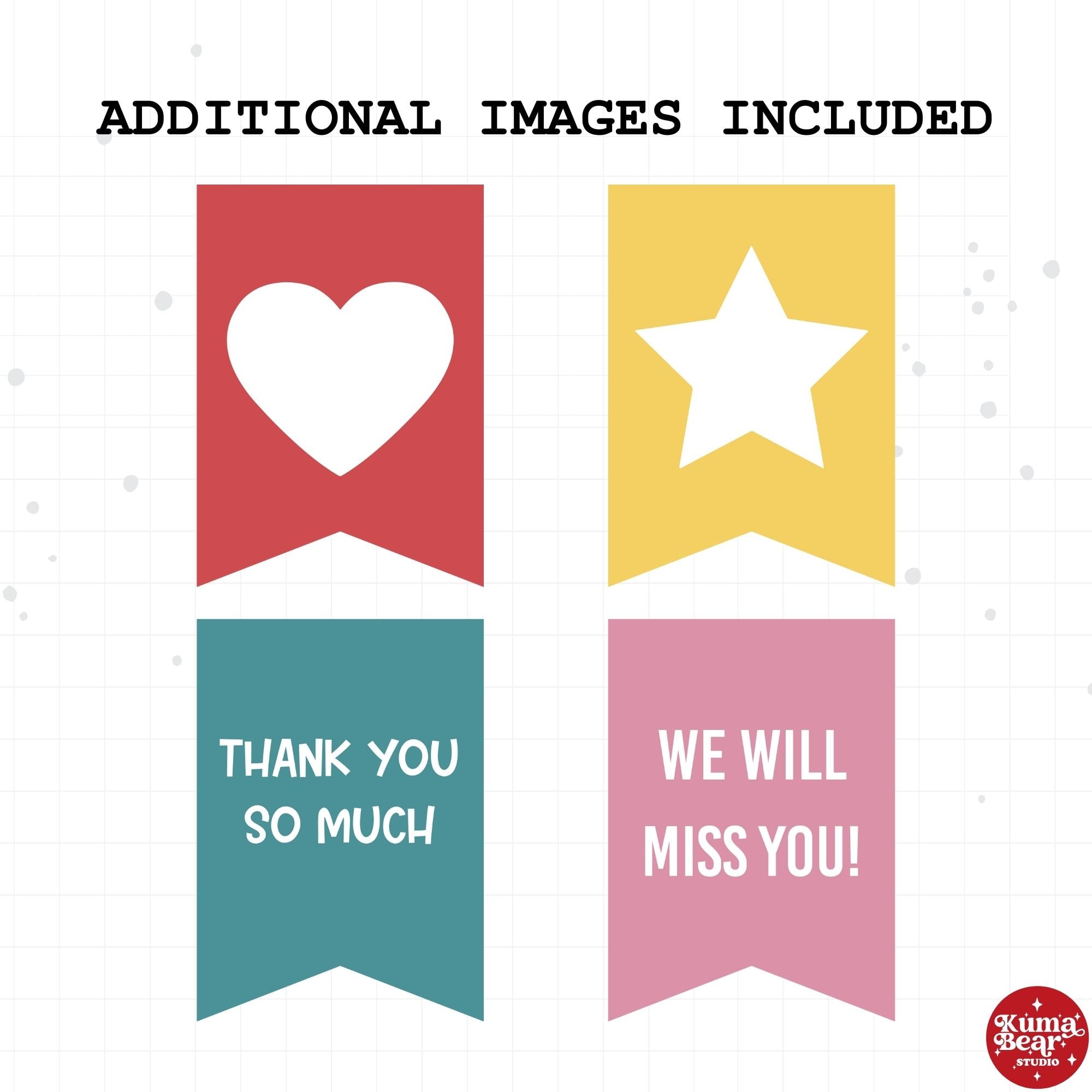 DIY Printable Banner Farewell Party Decor, We Will Miss You Banner ...