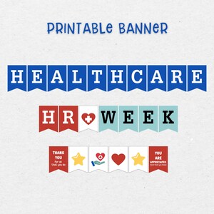 Happy Healthcare HR Week Printable Banner, Healthcare Human Resources ...