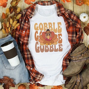 Thanksgiving PNG, Gobble PNG, Turkey Face, Retro Thanksgiving ...