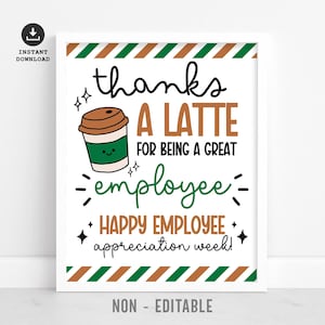 Printable Appreciation Signs, Employee Appreciation Week Sign Printable ...