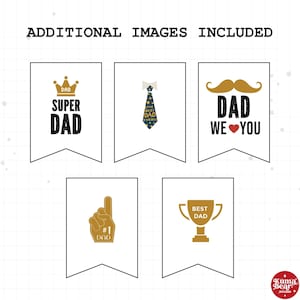 Father's Day Banner Printable, Best Dad Ever Banner Printable, Fathers ...