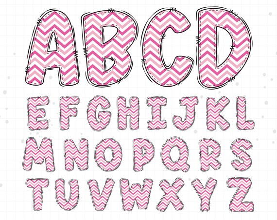 Letras Del Alfabeto Chevron Para Imprimir