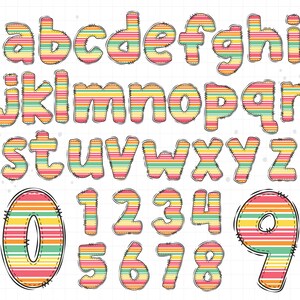 Citrus Alphabet PNG, Fun Color, Bright Color Alphabet Letters PNG ...