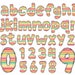 Citrus Alphabet PNG Fun Color Bright Color Alphabet Letters - Etsy