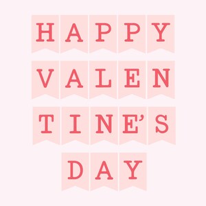 Printable Banner Valentine's Day Decor, Valentine Banner Printable ...