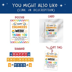 Engineers Week Sign Printable, Engineering Appreciation Poster ...