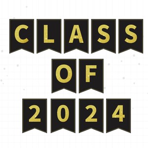 Congratulations Banner Printable, Congrats Decorations, Class of 2024 ...