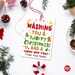 Washing You a Merry Christmas Tags Printable Soap Gift Label, Happy New ...
