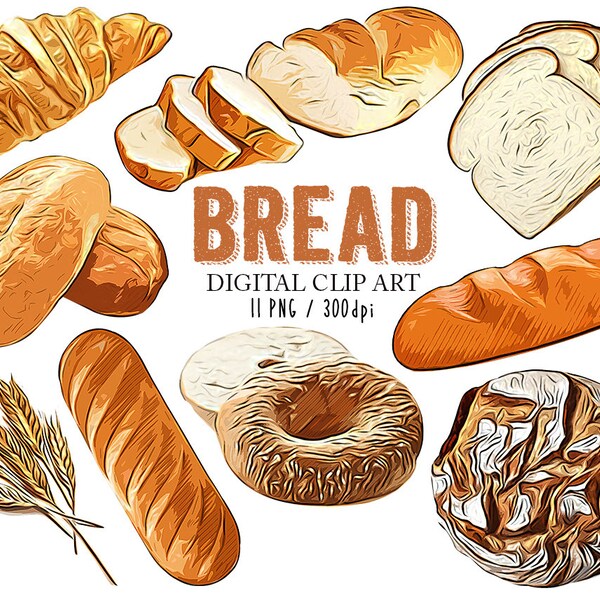 Bread Making Clip Art - Etsy