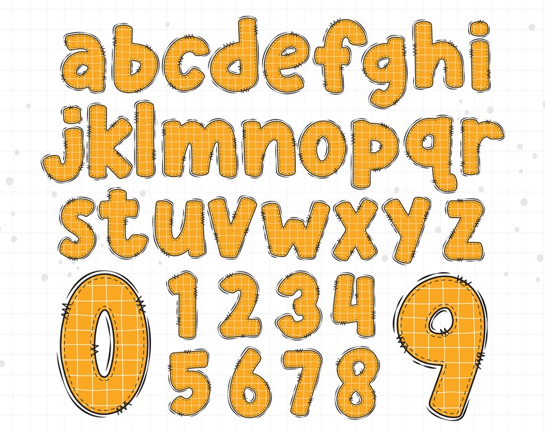 Fall Alphabet Letters Bundle PNG Files Fall Sublimation - Etsy