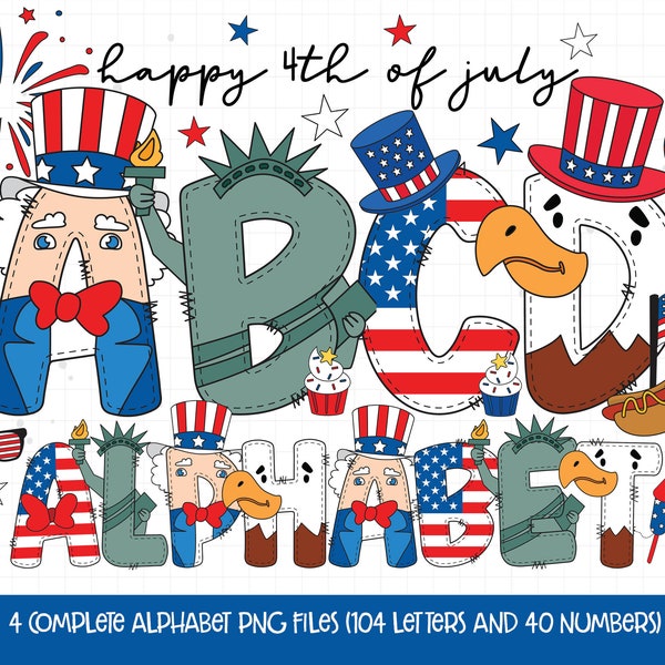 Patriotic Letters - Etsy