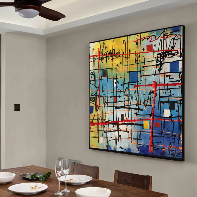 Large Abstract Canvas Art Original Abstract Painting - Etsy