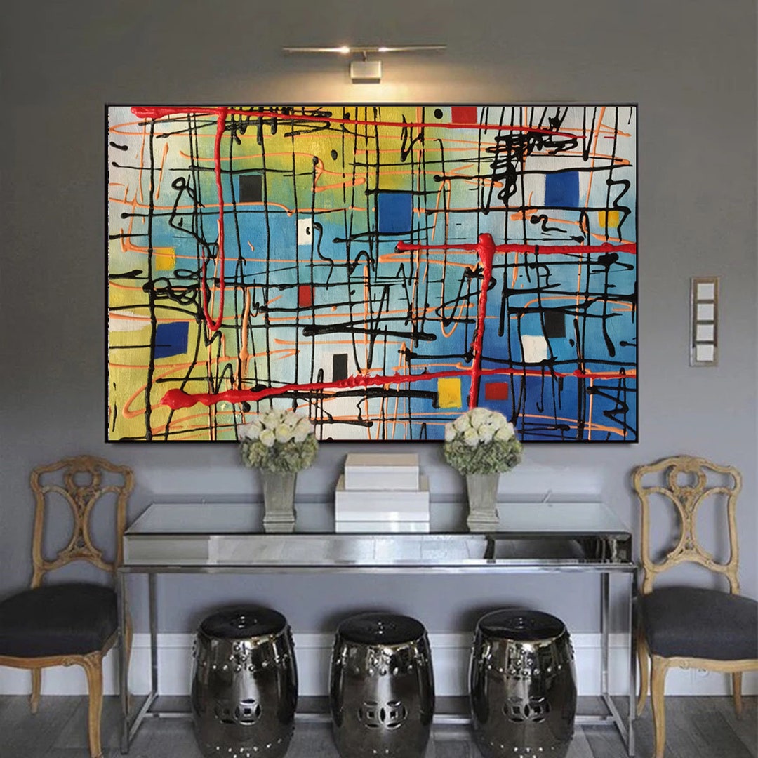 Modern Abstract Art Paintings, Abstract Acrylic Painting, Contemporary ...